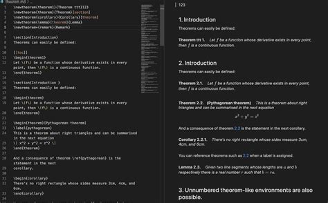 Theorem Environment Support · Issue 15 · Mathpixvscode Mathpix