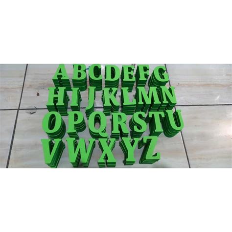 Jual Huruf Papan Bunga Timbul Abjad A Z Tinggi 12cm Bahan Eva Shopee Indonesia