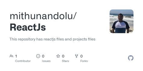 Github Mithunandolureactjs This Repository Has Reactjs Files And Projects Files