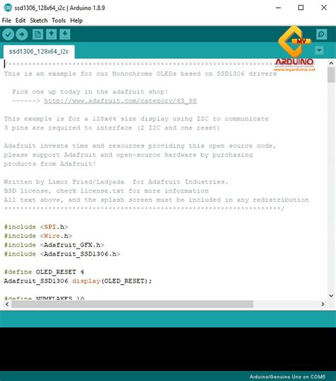 สอนใช้งาน Arduino จอแสดงผล Oled 128x64 แบบ I2c สีขาว ขาย Arduino อุปกรณ์ Arduino คุณภาพดี ราคา