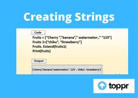 Creating Strings In Python Accessing Characters In A String