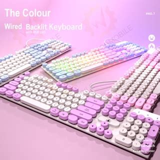 WIRED RGB Keyboard RGB Rainbow Light Colourful Keypad Shopee Malaysia