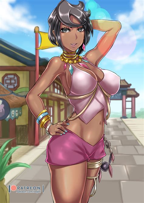 Olivia Pok Mon Sun And Moon By Redjet Hentai Foundry