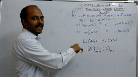 Csir Net Mathematics Linear Algebra 2 Youtube