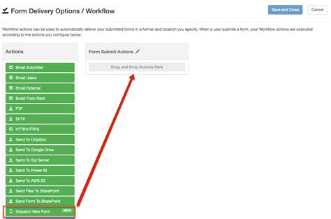 Workflow Action Dispatch New Form Fastfield Mobile Forms Help Center