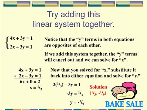 Ppt Solving Linear Systems By Linear Combinations Powerpoint Presentation Id 9665444