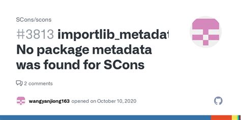 importlib metadata packagenotfounderror no package metadata was found