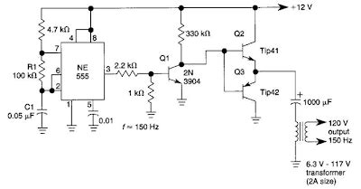 Simple Dc Ac Inverter Circuit Diagram Electronic Circuit Diagrams Schematics