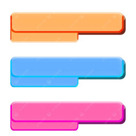 Colorful Text Box Text Box Rounded Colorful PNG Transparent Clipart