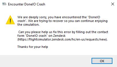 Is This A New Type Of Bug Crash Error R Microsoftflightsim