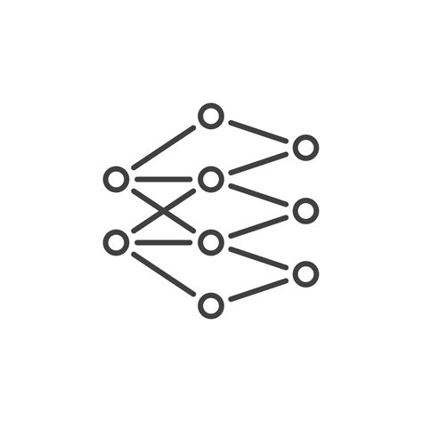 Ai Neural Networks Tech Vector Concept Minimal Outline Icon 22821550