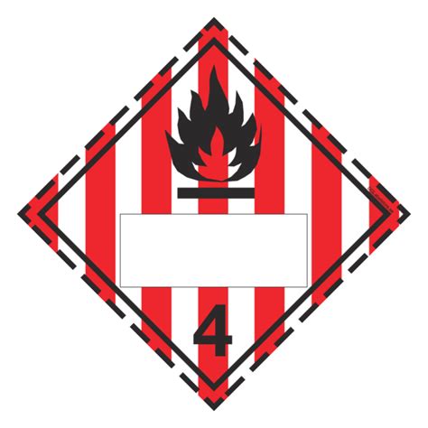 Adr Imdg Class 41 Flammable Solids Mark Dg Labelstore