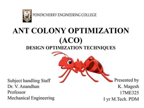 Ant Colony Optimization Aco Ppt