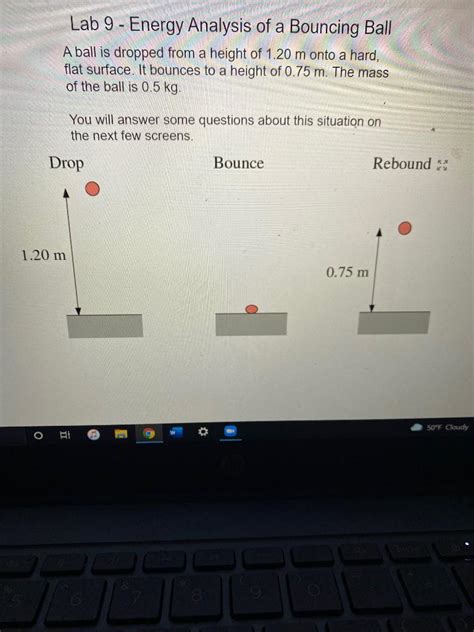 Solved Lab Energy Analysis Of A Bouncing Ball A Ball Is Chegg