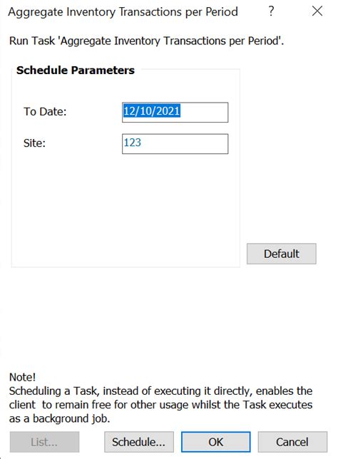 Aggregate Inventory Transactions Per Period Ifs Community