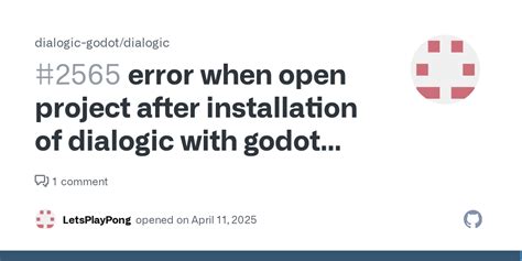 Error When Open Project After Installation Of Dialogic With Godot 441