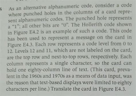 Solved 5 As An Alternative Alphanumeric Code Consider A