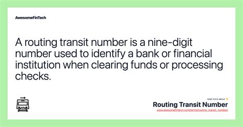 Routing Transit Number AwesomeFinTech Blog
