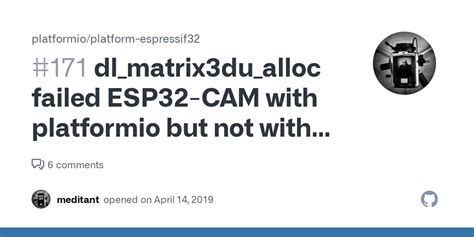 Dlmatrix3dualloc Failed Esp32 Cam With Platformio But Not With