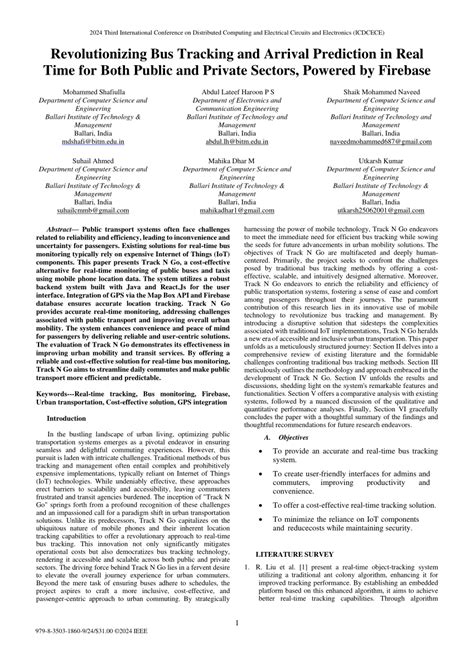 Pdf Revolutionizing Bus Tracking And Arrival Prediction In Real Time For Both Public And