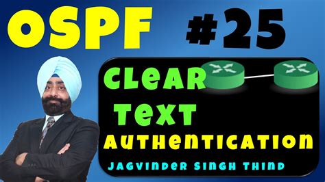 Ospf Authentication Configuration Clearplain Text Ospf 25 Ccna 200 301 Youtube