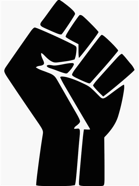 2 Pcs Black Lives Matter Fist Stickers Decals For Laptop