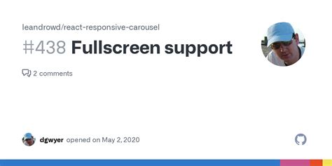 fullscreen support · issue 438 · leandrowd react responsive carousel · github