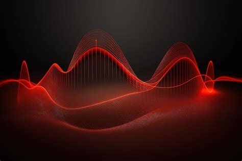 Premium Photo Stunning Red Fashion Flying Vector Waves Design For