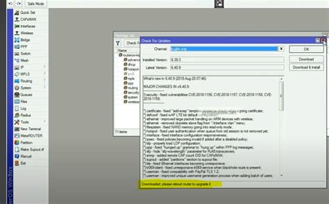 ارتقاء Mikrotik Routeros و Firmware با استفاده از Winboxمجله شبکه ارغوان