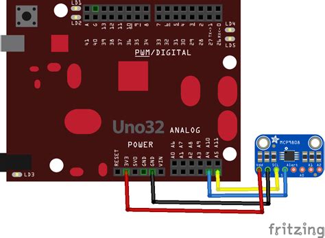 Chipkit Uno And Mcp9808 Digital Temperature Sensor Example Pic Learning