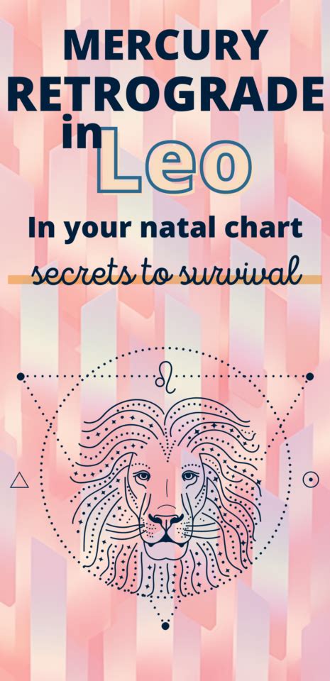 Mercury Retrograde In Leo In Your Natal Chart How It Impacts You Through Your Life Eclectic