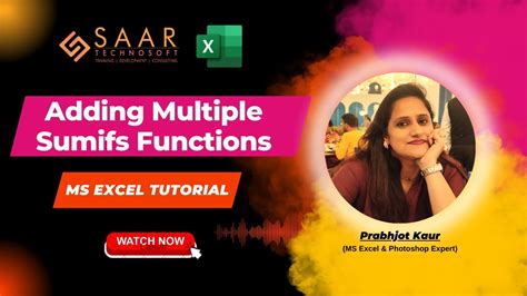 Adding Multiple Sumifs Functions Youtube