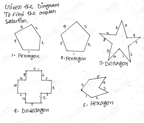 Solved 2 Name Each Polygon According To The Number Of Sides And Then