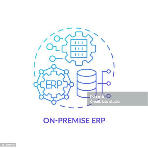 2d 그라데이션 온프레미스 Erp 라인 아이콘 개념 0명에 대한 스톡 벡터 아트 및 기타 이미지 0명 2차 도형 개념 Istock