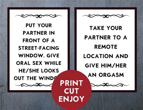 Two Sex Games Anniversary Gift Kinky Sex Challenges Kinky Sex Game Sexy Gift For Him Etsy