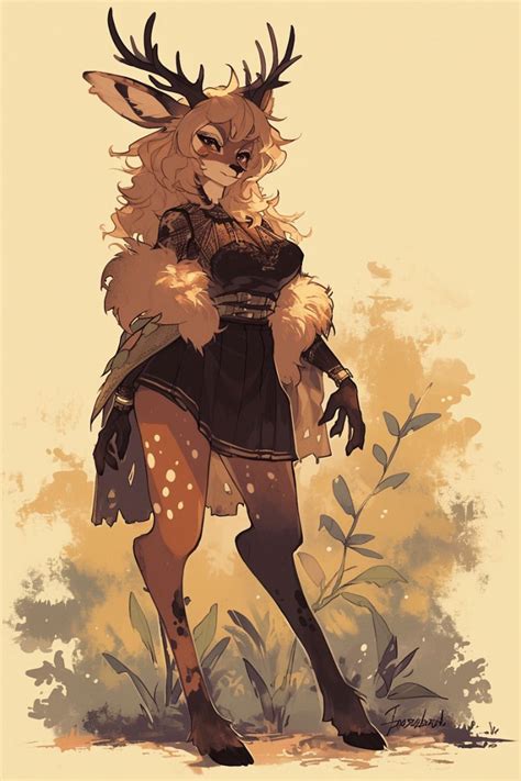 Furry Deer Girl Artofit
