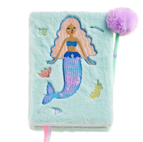 Cuaderno Sirenita Con BolÍgrafo PompÓn Peluche Miquel Rius Libreta