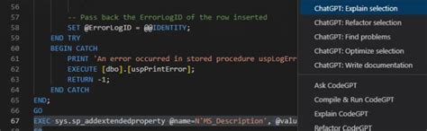 How To Work With ChatGPT In Visual Studio Code SQLServerCentral