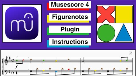 Musescore 4 Figurenotes Stage 3 Plugin Instructions Youtube
