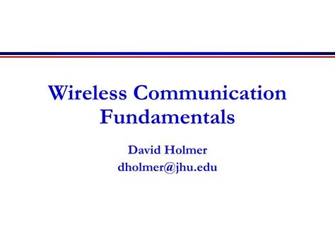 Ppt Wireless Communication Fundamentals Powerpoint Presentation Free