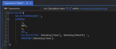 Dynamic Windows In Calculation Groups