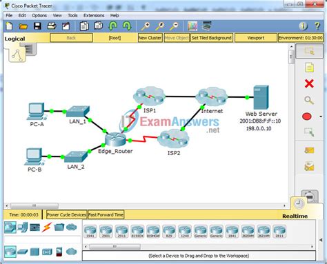 2 2 5 5 packet tracer configuring floating static routes instructions