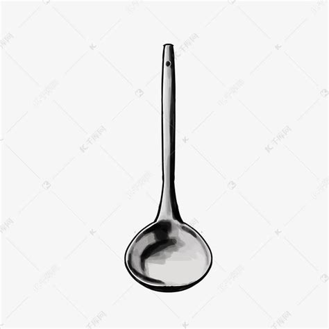 盛饭勺子卡通插画素材图片免费下载 千库网