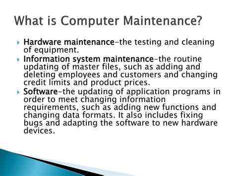 Ppt Computer Maintenance Powerpoint Presentation Free Download Id 1697781