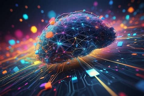 Premium Photo Big Data And Cybersecurity 3d Illustration Neural Network And Cloud Technologies