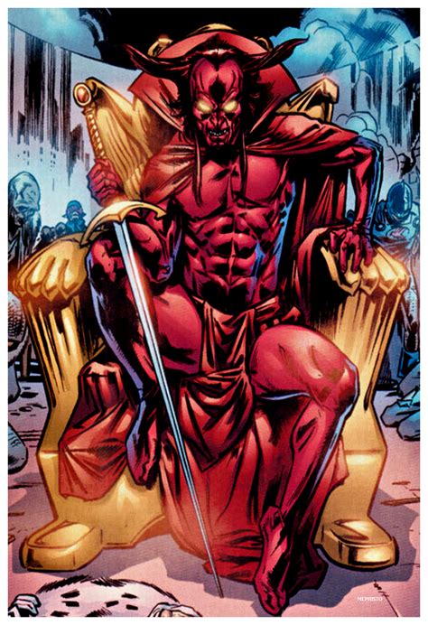Mephisto 13x19 Black Panther Villain Mephisto Marvel Comic Book