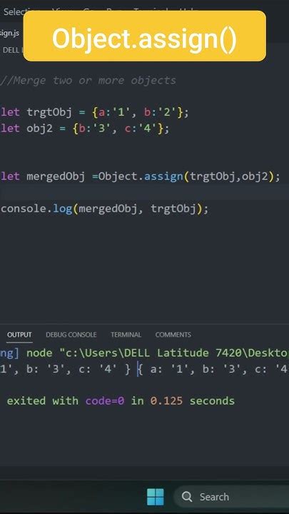 Object Assign Javascript How To Merge Two Objects In Javascript Youtube