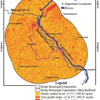 Spatial Map Of Road Network 2 Km Buffer Zone Download Scientific Diagram