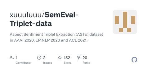 Github Xuuuluuusemeval Triplet Data Aspect Sentiment Triplet Extraction Aste Dataset In