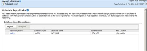 Java Oracle Soa Blog Use Mysql 55 As Mds Database Repository In Fmw